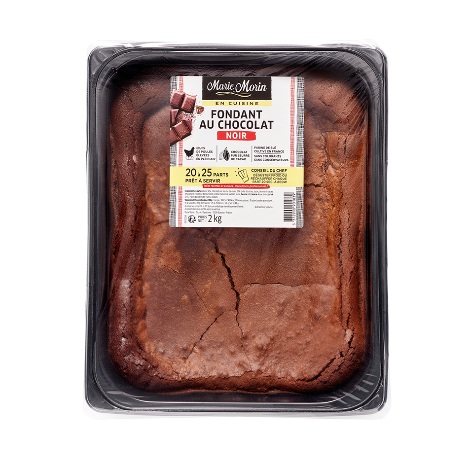 Fondant au chocolat noir à découper 2kg - Marie Morin (Pro)